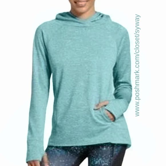 C9 by Champion | Tops | Champion Teal Hooded Fleece Sweatshirt With ...